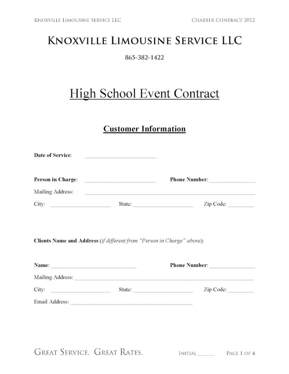 Limousine High School Contract - Knoxville Limousine Service Knoxville ...